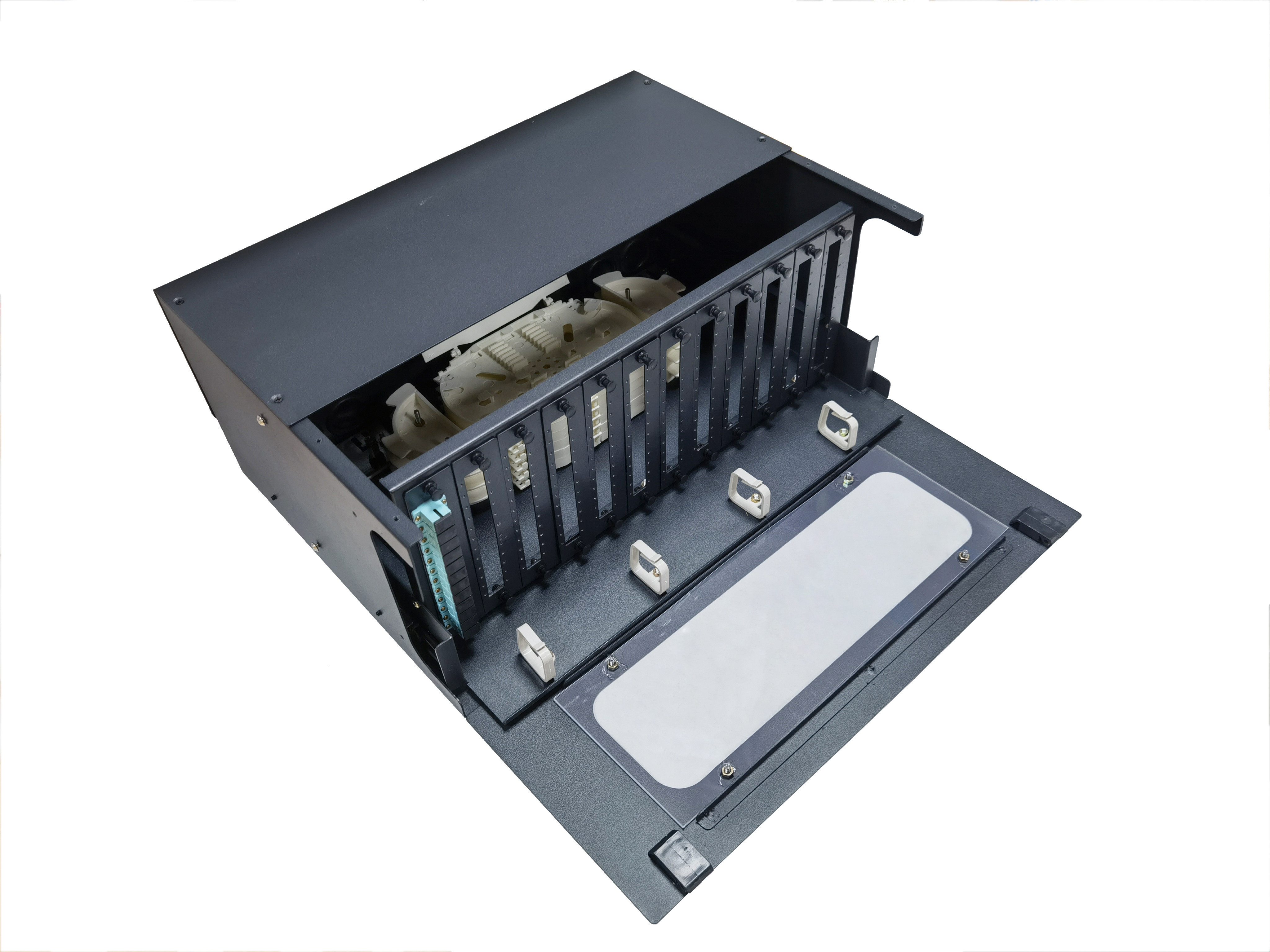 4U 144 Core Sliding Drawer Fiber Optic Patch Panel With Removeable ...