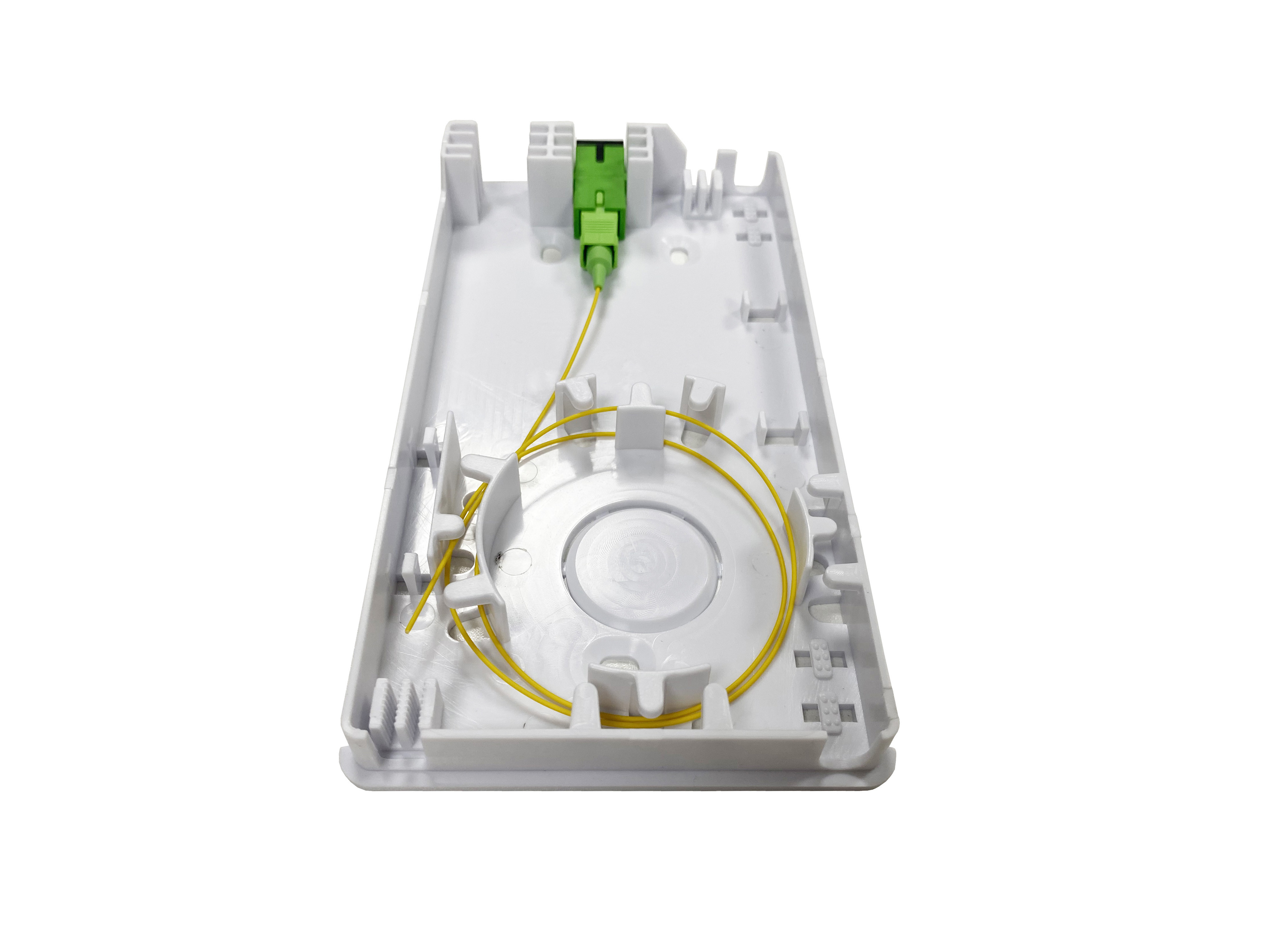 4 Port SC Fiber Optic Termination Box ABS For Flat Drop Cable Mid Span ...