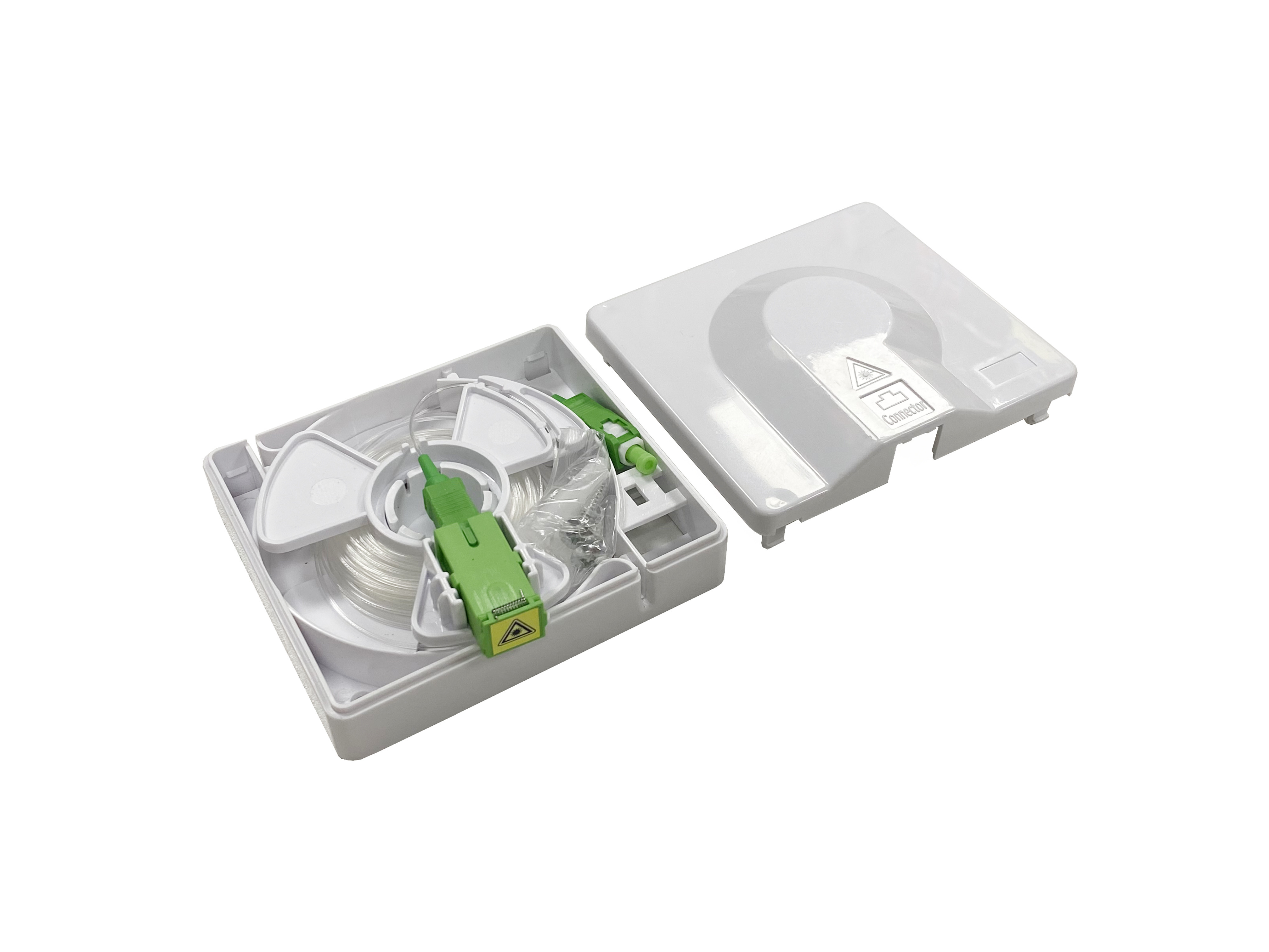 FTTH SC Invisible Fiber Optic Wall Outlet Transparent 900um G657A ...