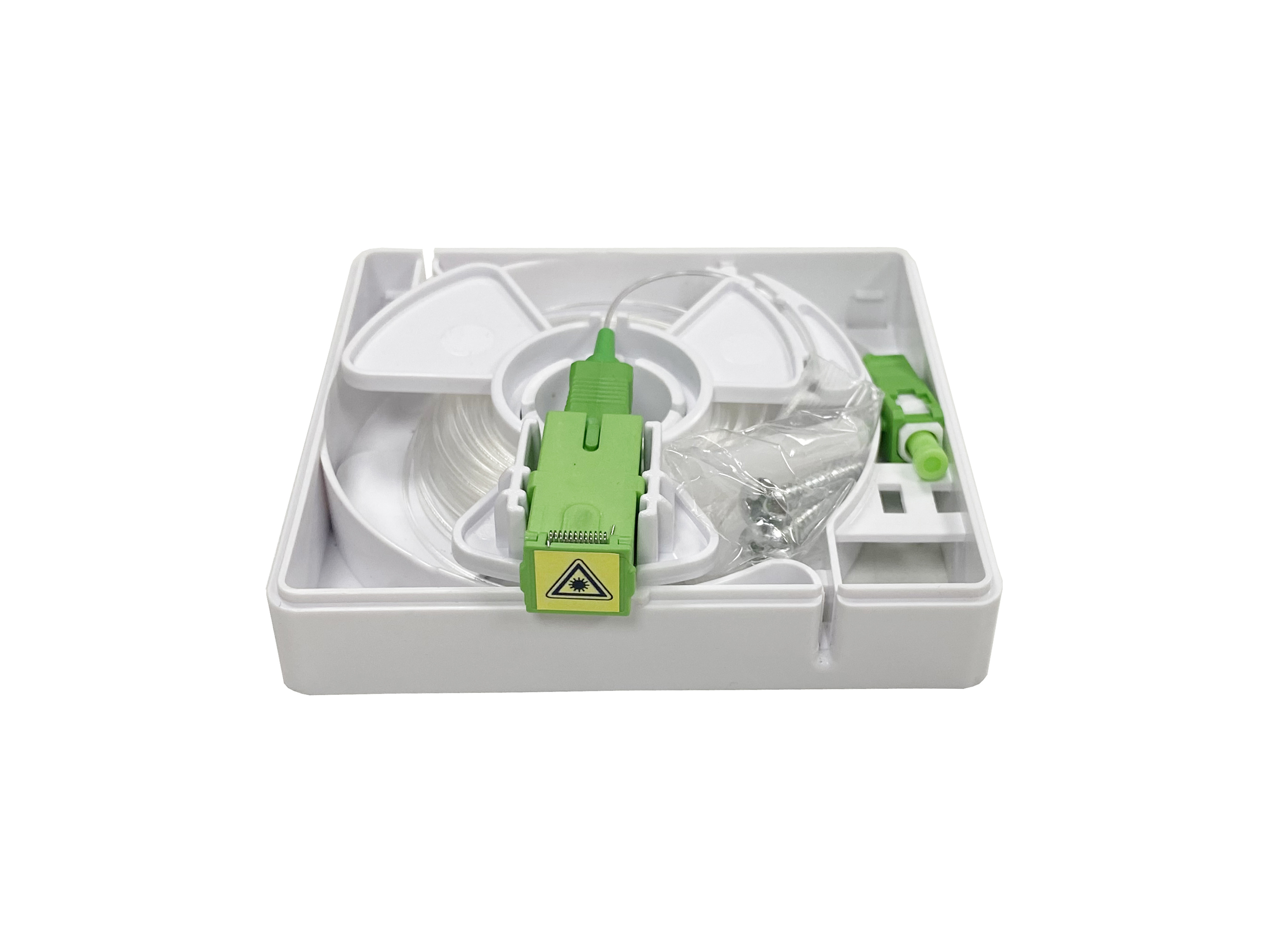 FTTH SC Invisible Fiber Optic Wall Outlet Transparent 900um G657A ...