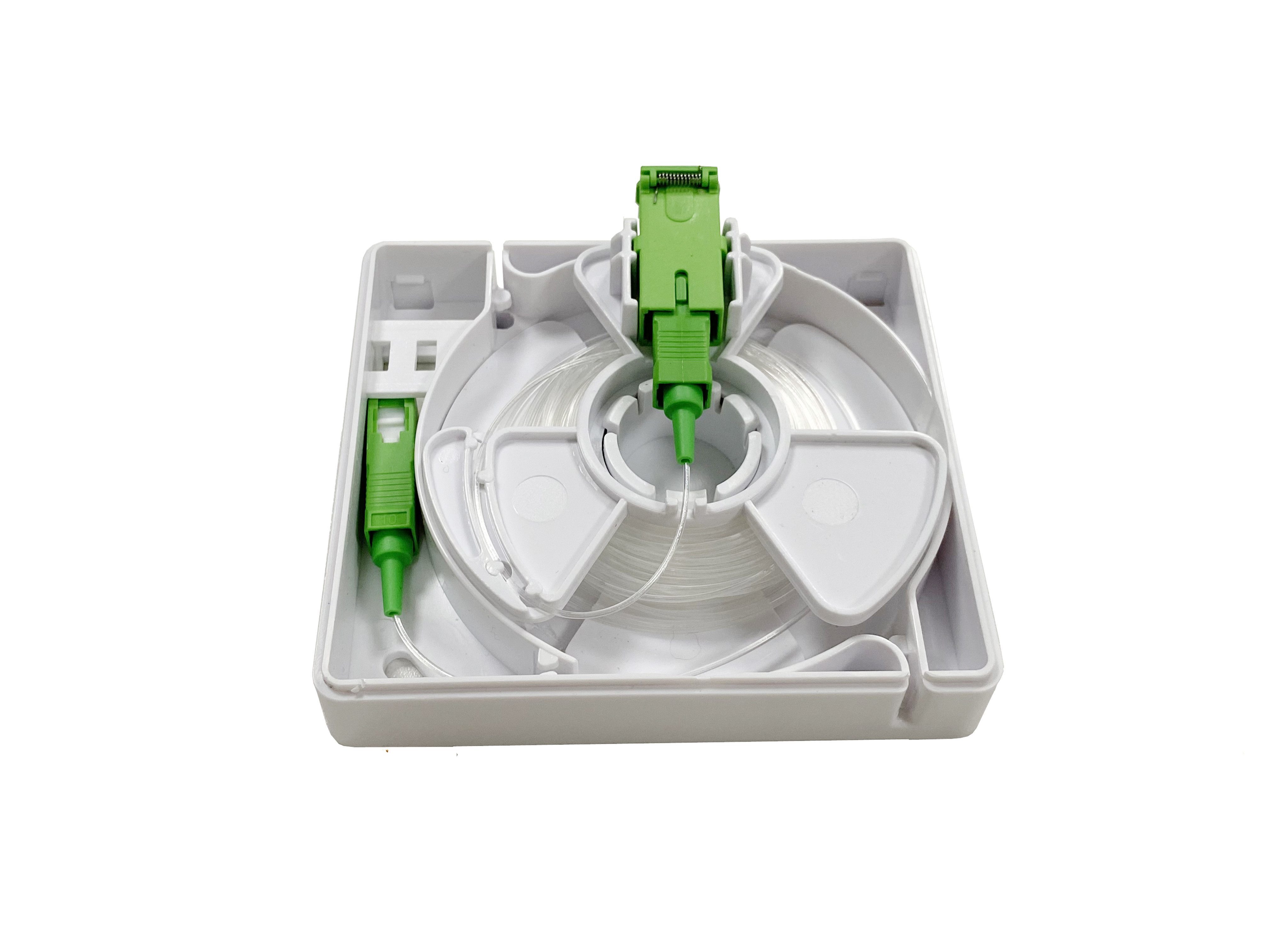 FTTH SC Invisible Fiber Optic Wall Outlet Transparent 900um G657A ...