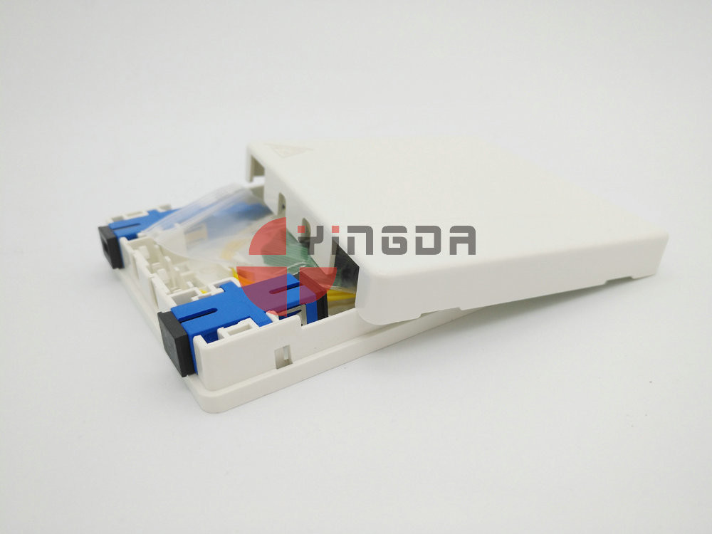 2 Port Fiber Optic Termination Box With SC/APC fiber optic junction box