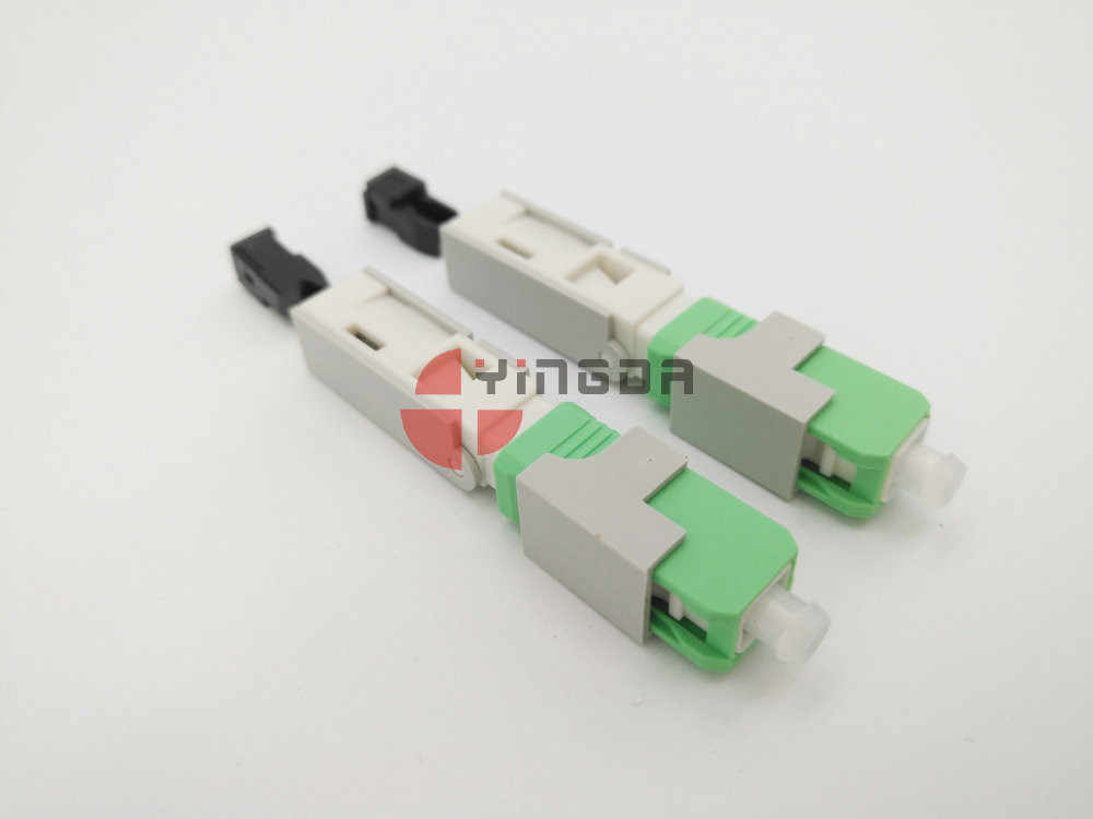 FTTH Fiber Optic SC APC Mechanical Connector Clamshell Pre polished ...