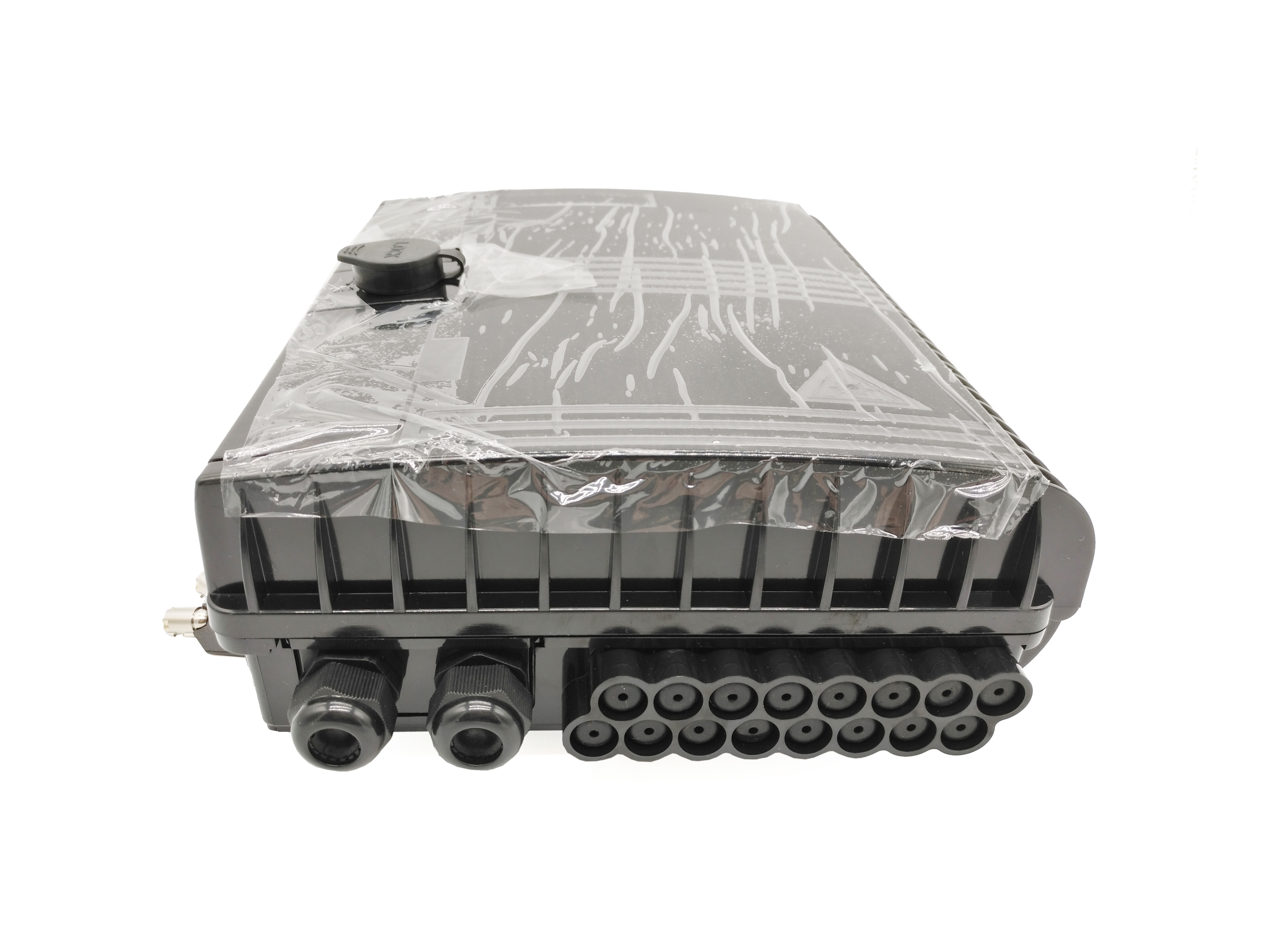 FTTH IP65 16 Ports 2pcs 1x8 Fiber Optic Splitter Box Aerial Pole Wall ...