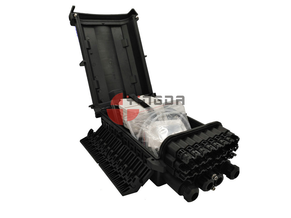 24 Ports 96 Cores PP Drop Cable IP68 Wall Mounted Fiber Optic Junction ...