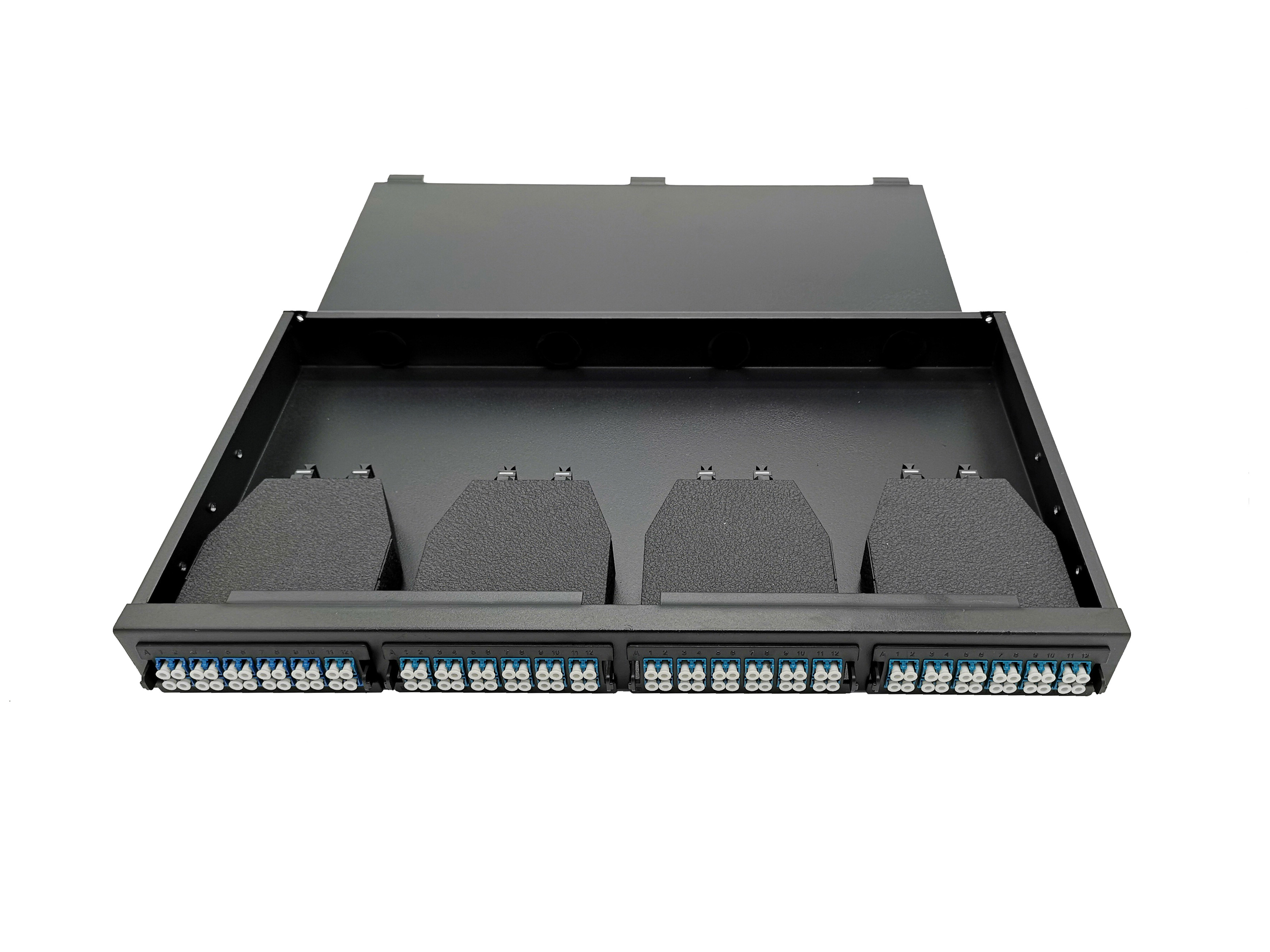 1U MTP MPO Cable Patch Panel for Storage Area Network-Fiber Channel