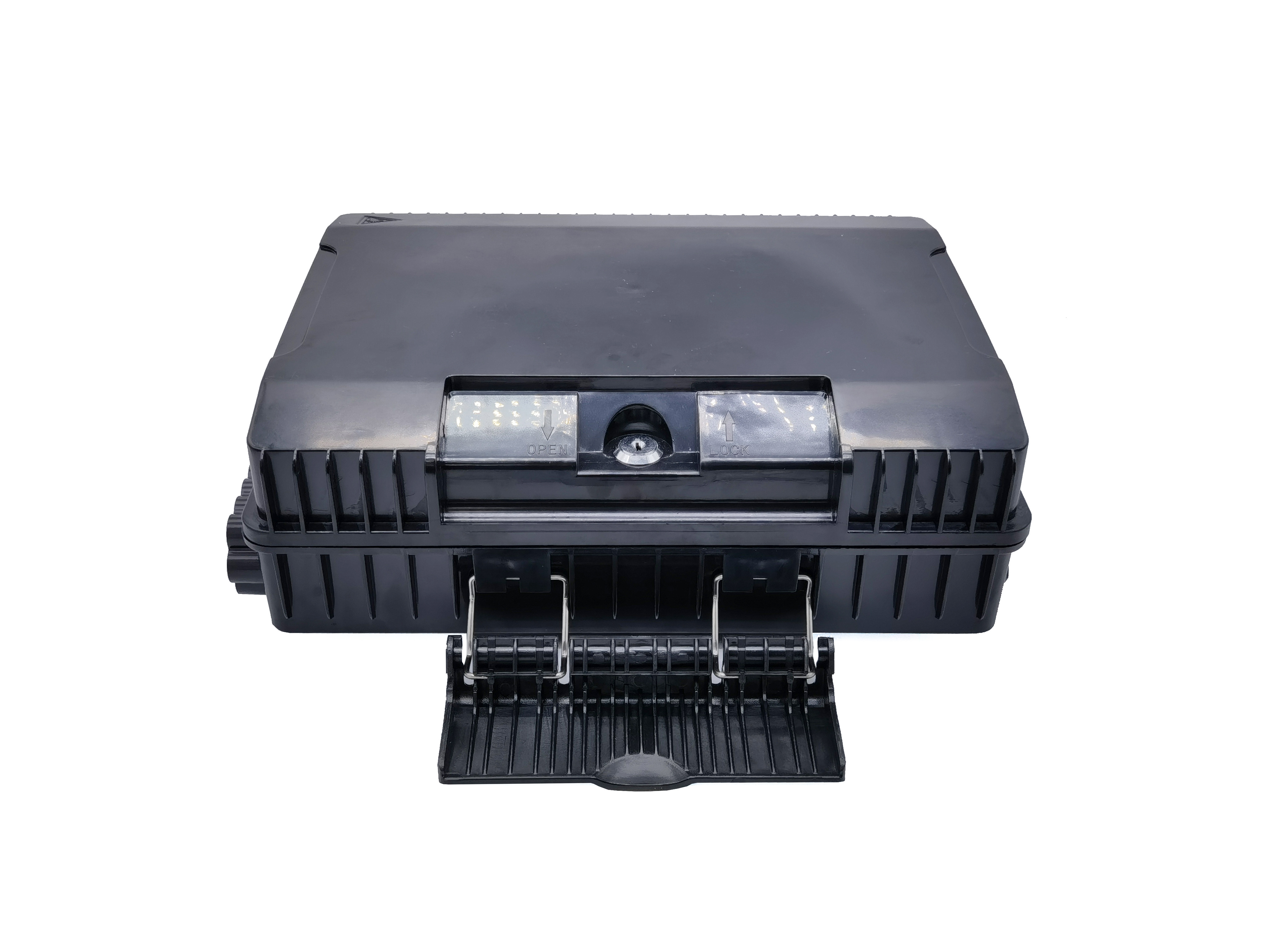 Plastic Outdoor Pole Mount Optical Fiber Termination Box 24 Fibers With ...