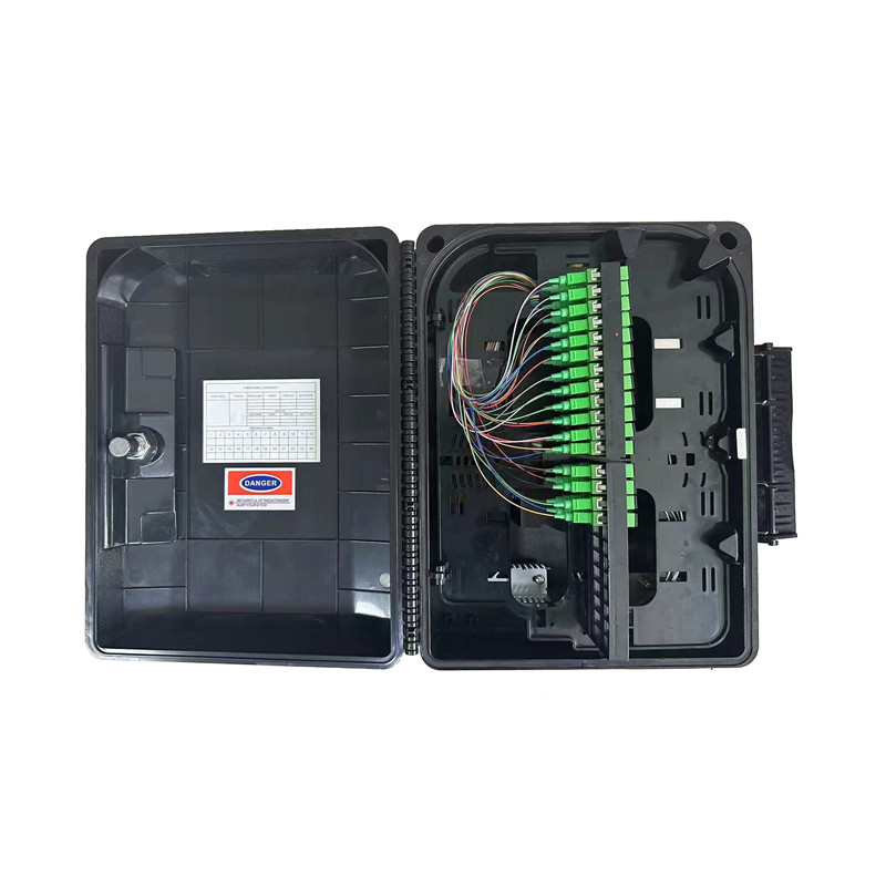 Drop Cable Or Soft Cable Fiber Optic Splitter Box With 34 SC Adapters Ø3mm