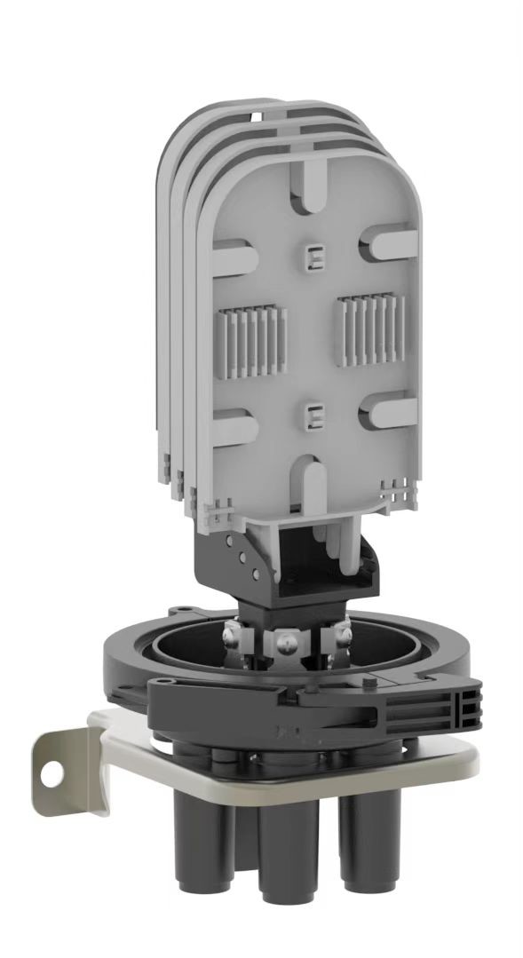 Vertical Dome Fiber Optic Closure Splice 48 Core Joint Box Fiber Optic ...