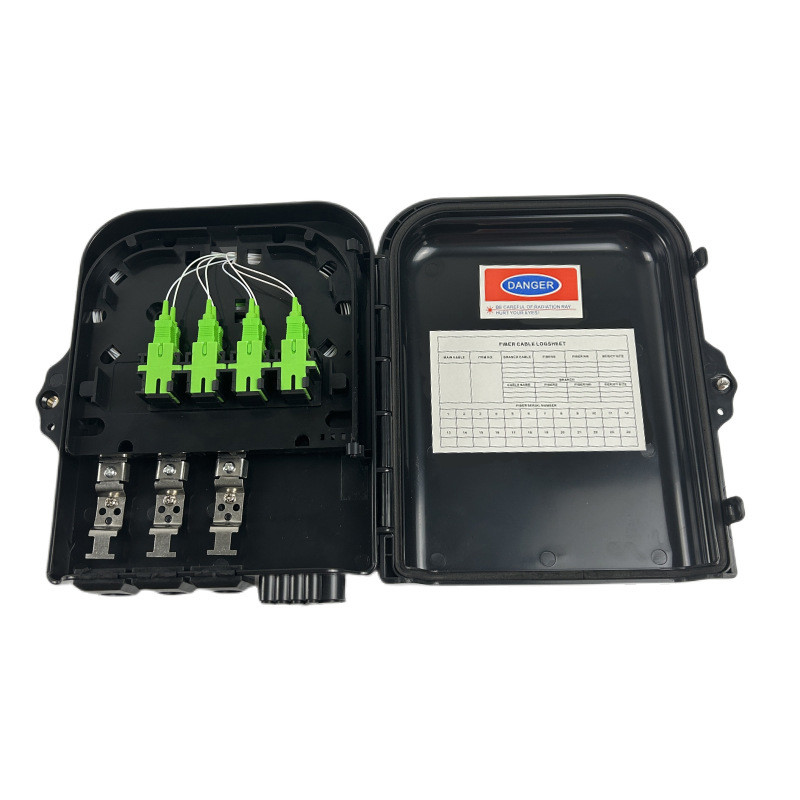 Outdoor Wall Mounted And Pole Mount Fiber Optic Termination Box For FTTH Applications