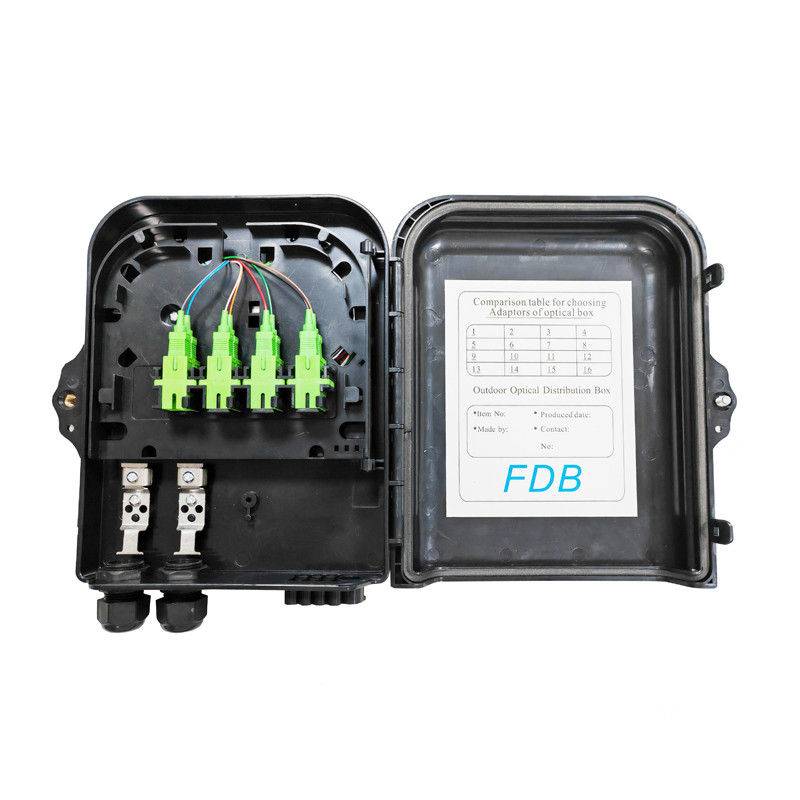 16F Splice Capacity Fiber Optic Termination Box with 2 Buckled Locks ...