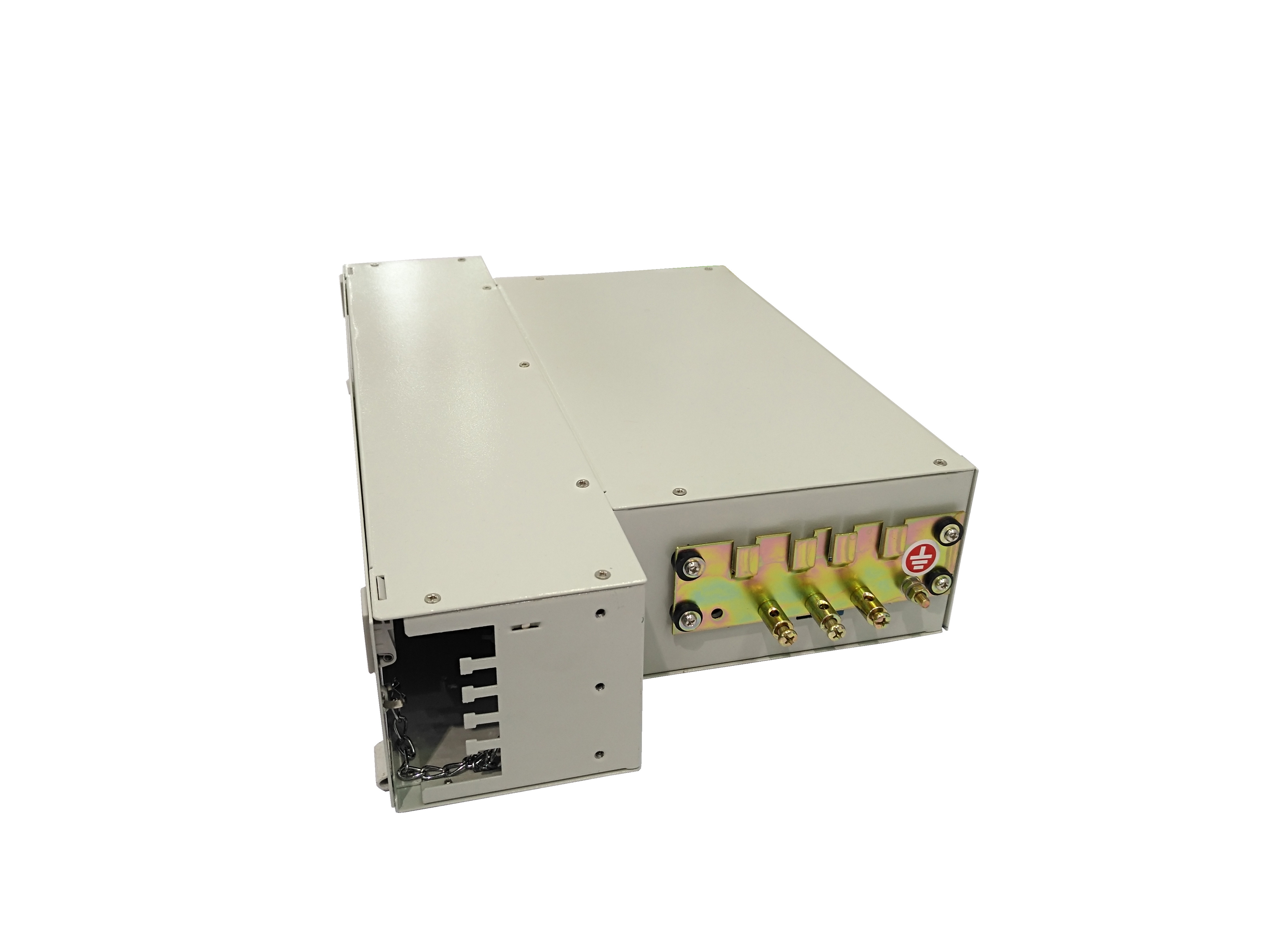 AL Material Fiber Optic Patch Panel 12 Ports 24 ports Integrated Splice ...