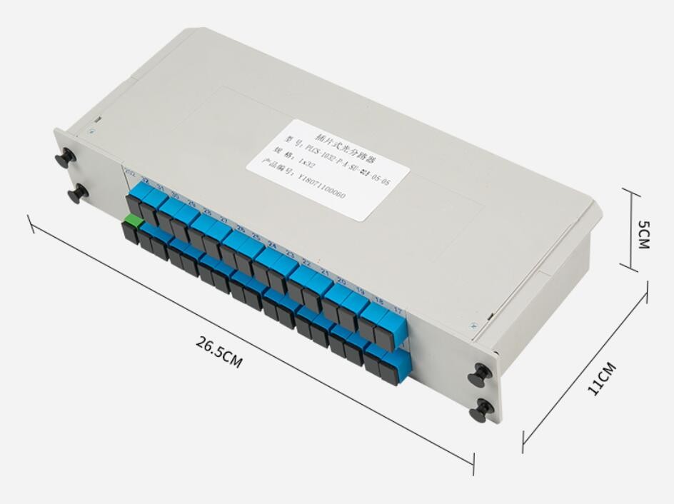 Uniform Power Splitting 1:32 Fiber Optic PLC Splitter horizontal for ...