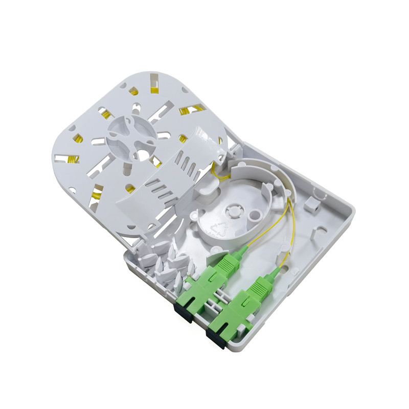 FTTH PON Plastic Optical Rosette Caja Terminal 2SC Port Fiber Optic ...