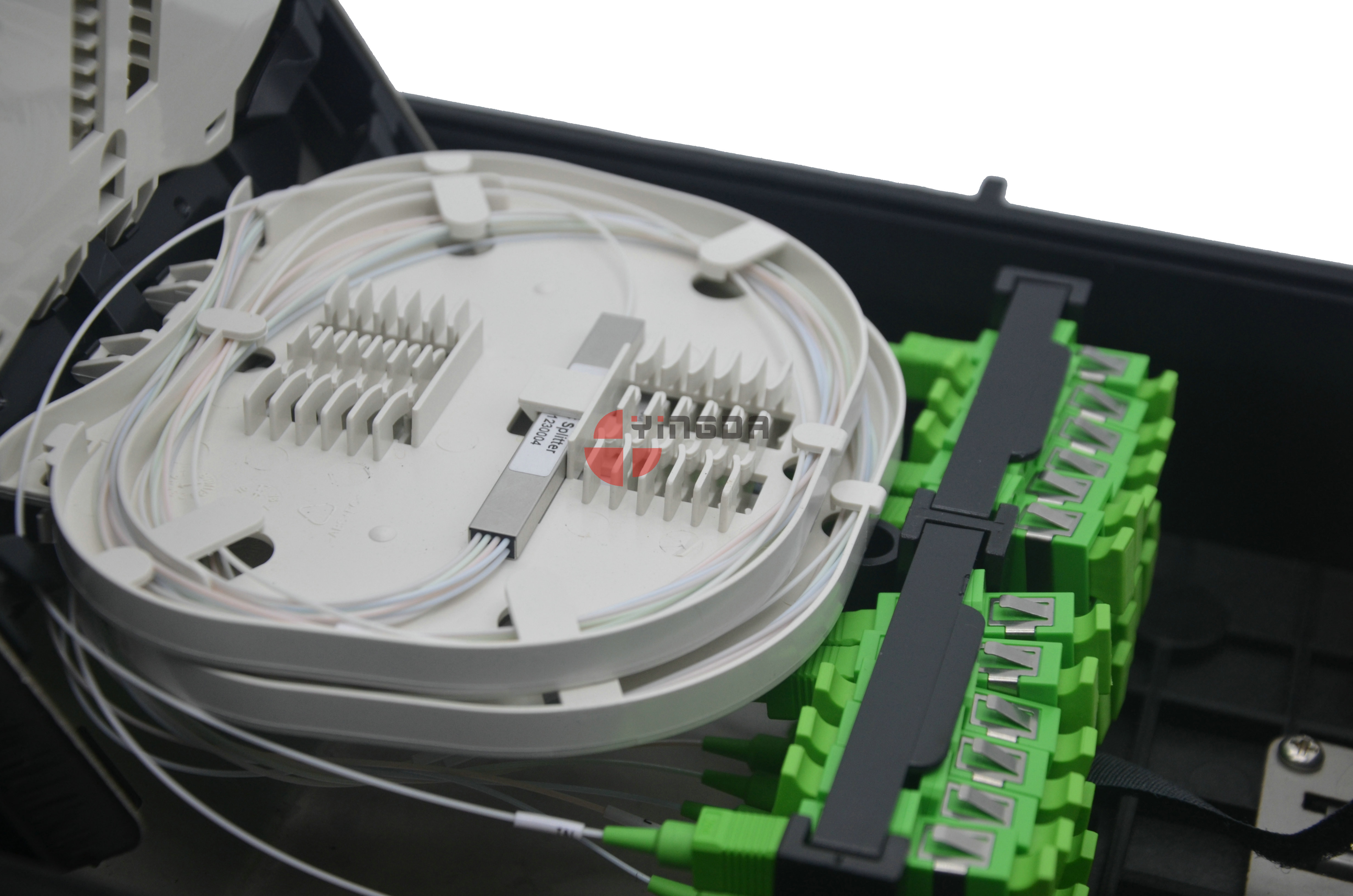 GPON FDB Inline 96 Cores PP Black 24 Ports SC Optical Fiber Splitter ...