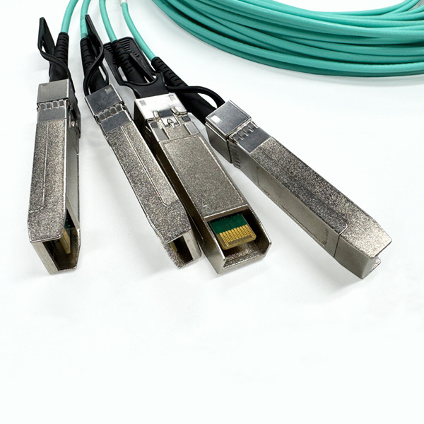 Customized 100G QSFP28 AOC Cable Active Optical Breakout Cable Used for ...