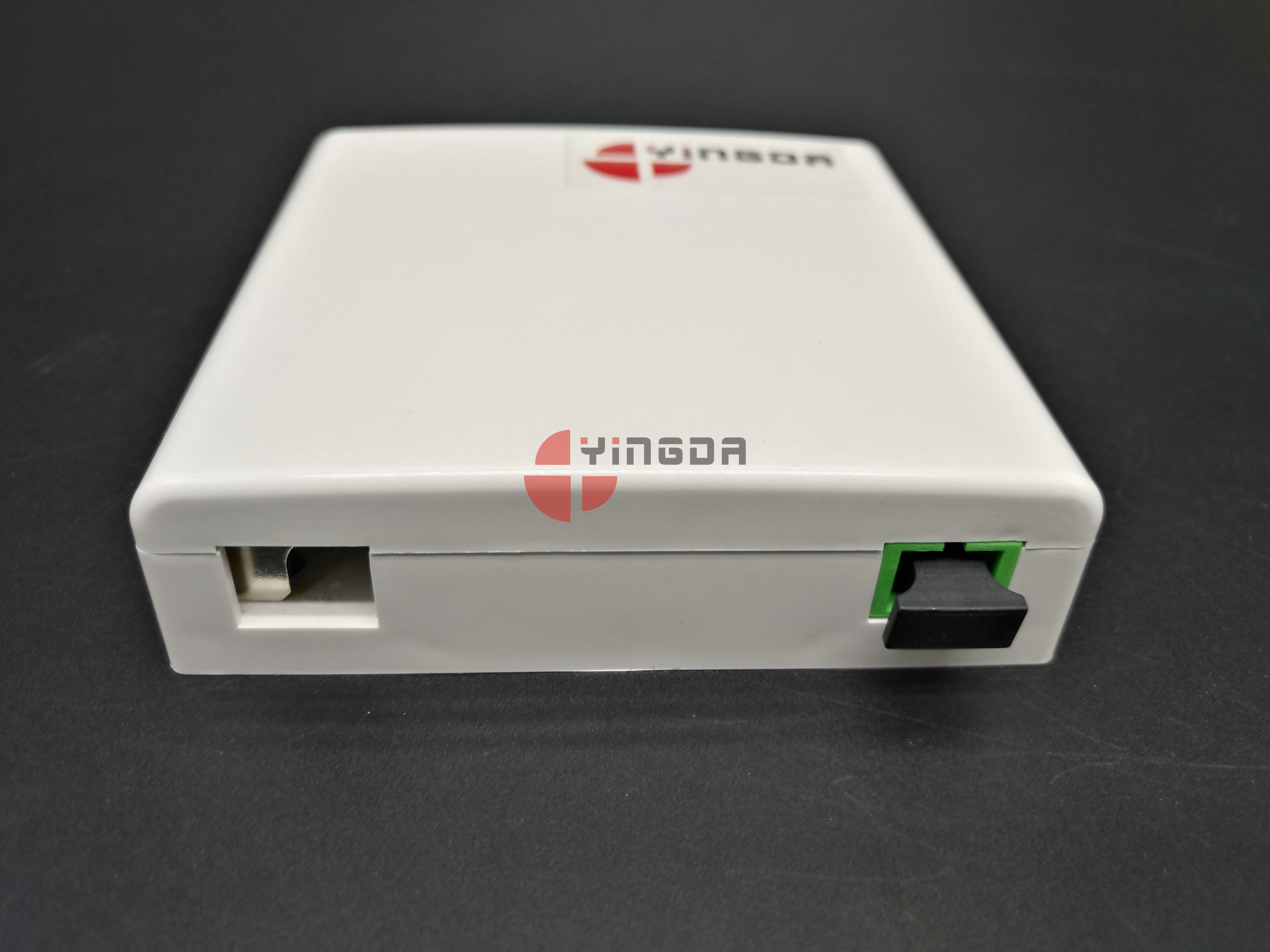 SC/APC Wall Mount Fiber Termination Box Socket Panel 2 Ports With Metal ...