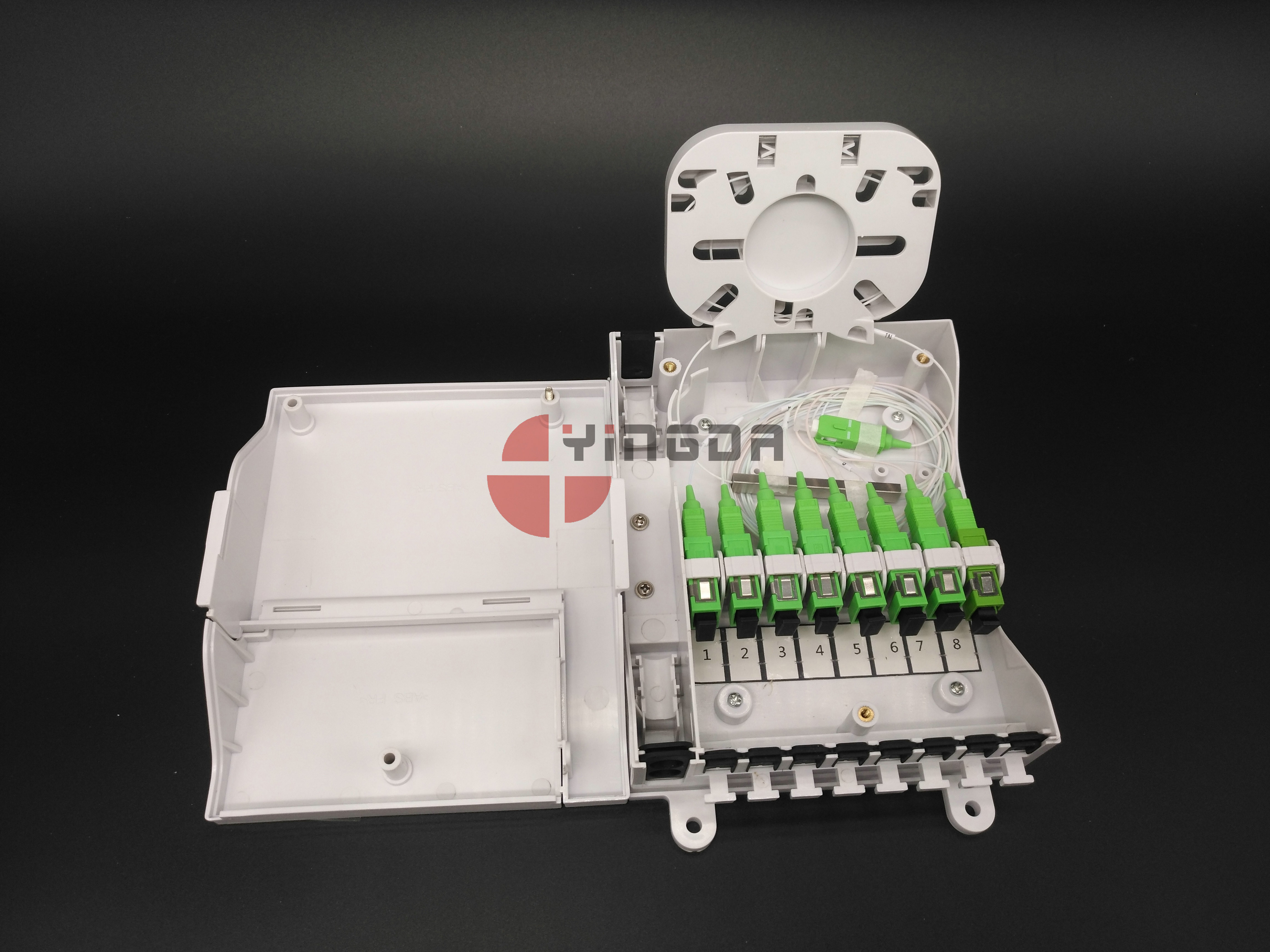 FTTH CPE Fiber Optic Termination Box With 1/8 Splitter SC G657A2 ...
