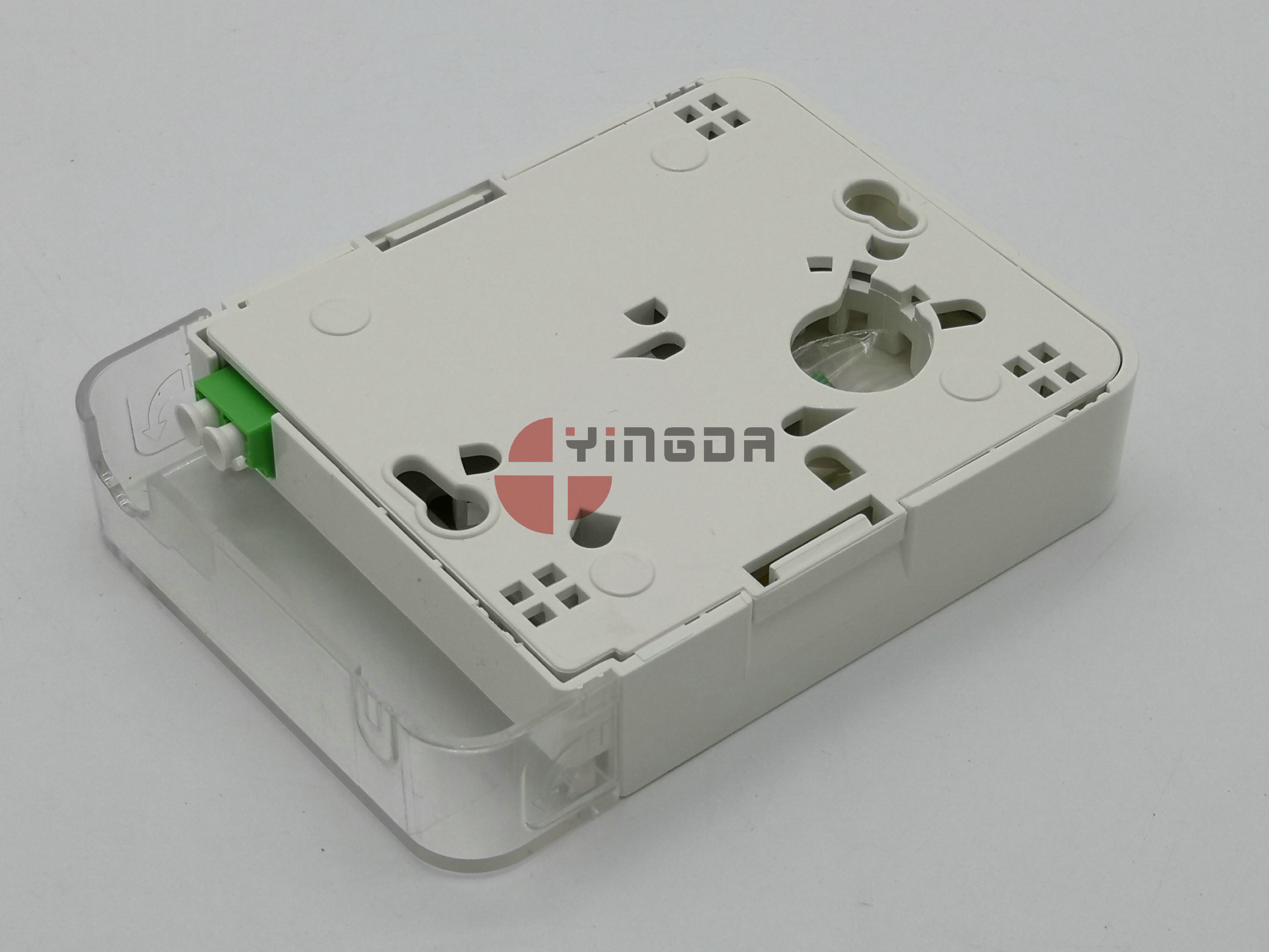 2 Port SC LC Fiber Optic Terminal Distribution Box Dustproof Socket ...