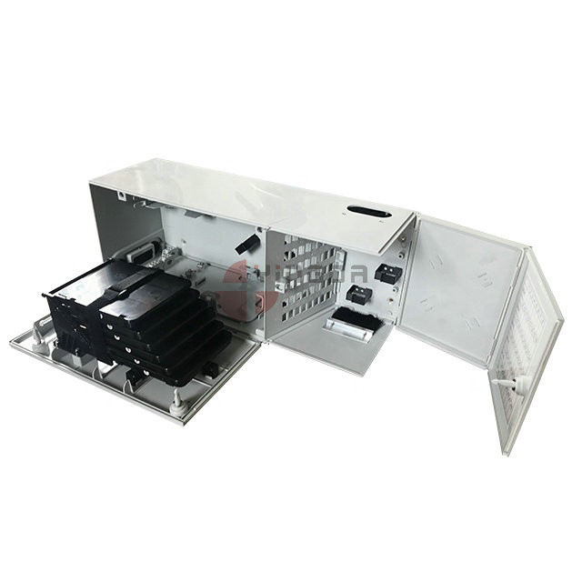Durable Fiber Optic Termination Box 48 Port Wall Mount IP30 Protection ...