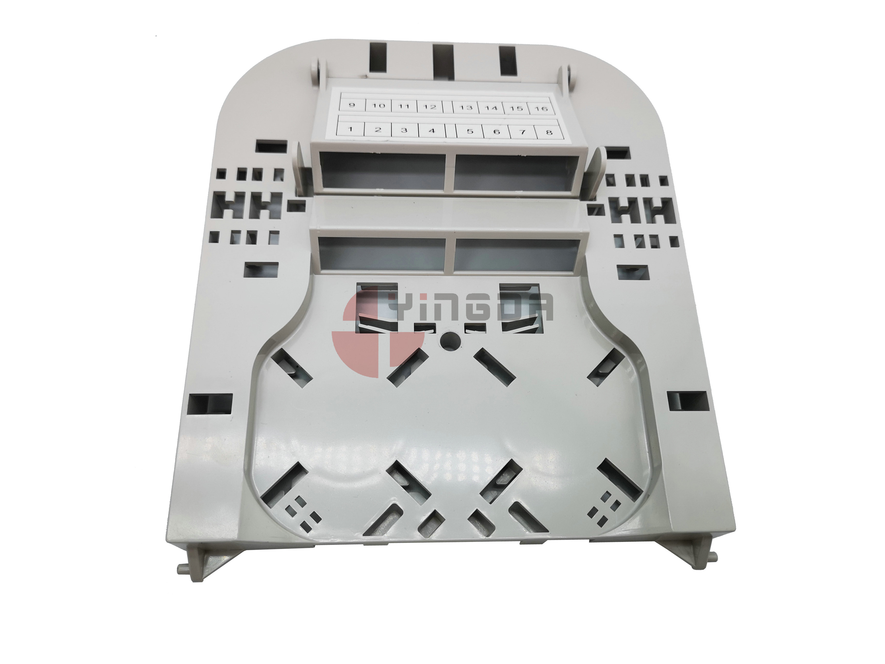 External IP65 CPE Black PP Fiber Cable Joint Box Transformer 16 SC Adapter