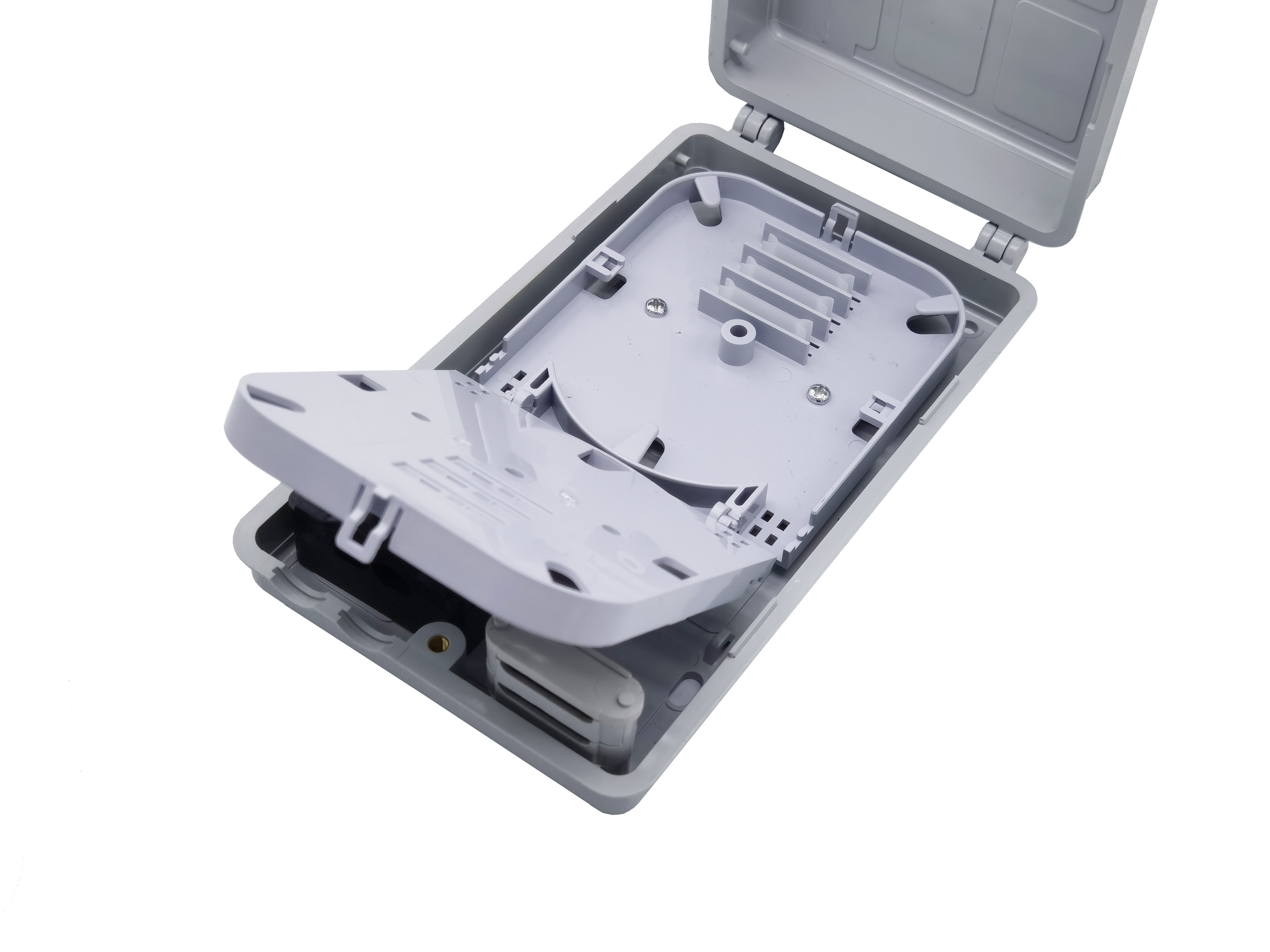 12 Ports Fiber Optic Pigtails Cable Terminal Box for FTTH Wall Mounted ...