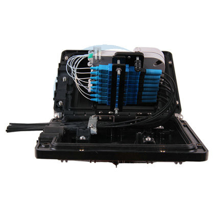 12 Core Inline Horizontal Fiber Optic Splice Box For FTTH / Fiber ...
