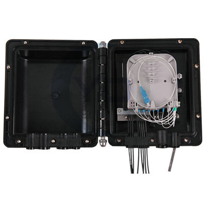 12 Core Inline Horizontal Fiber Optic Splice Box For FTTH / Fiber ...