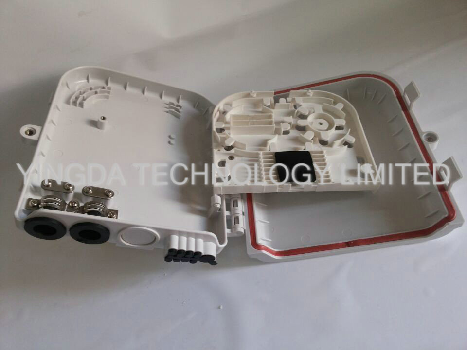 8 Port Outdoor Braodband CATV / LAN Fiber Optic Splitter Box Pole Mounted