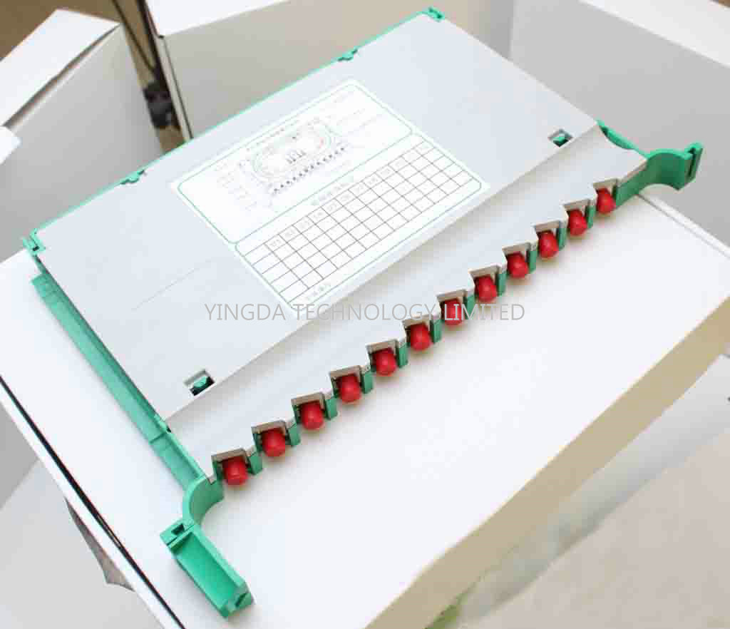 Metal Plastic 1x64 Fiber Optic PLC splitter Cassette 19 inch In Odf ...