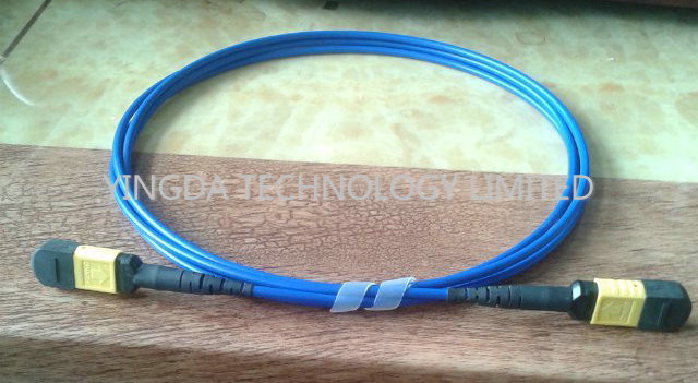 12 Fiber MTP Steel Armored Fiber Optical MTP MPO Cable Round , MTP ...