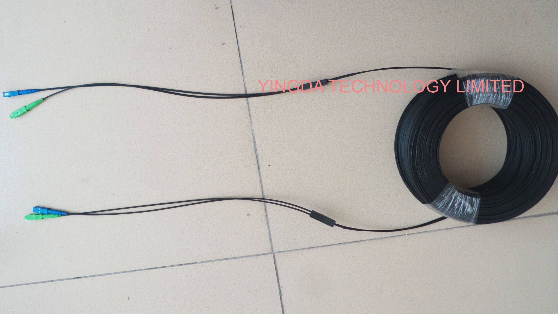 Indoor Fiber Optic Patch Cables SC APC - SC Duplex FTTH Drop Cable ...