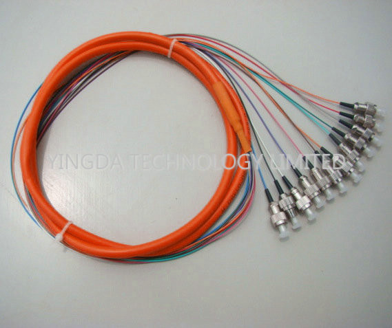 Waterproof FC / PC Fiber Bundle Pigtail MM 50 / 125um Multimode OS1 SM ...