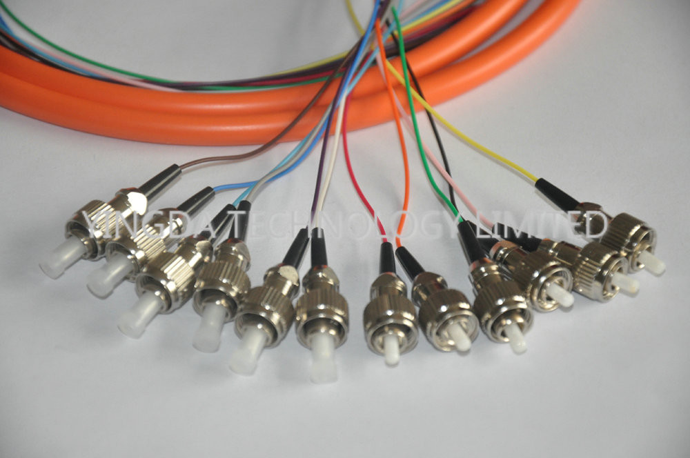 Waterproof FC / PC Fiber Bundle Pigtail MM 50 / 125um Multimode OS1 SM ...