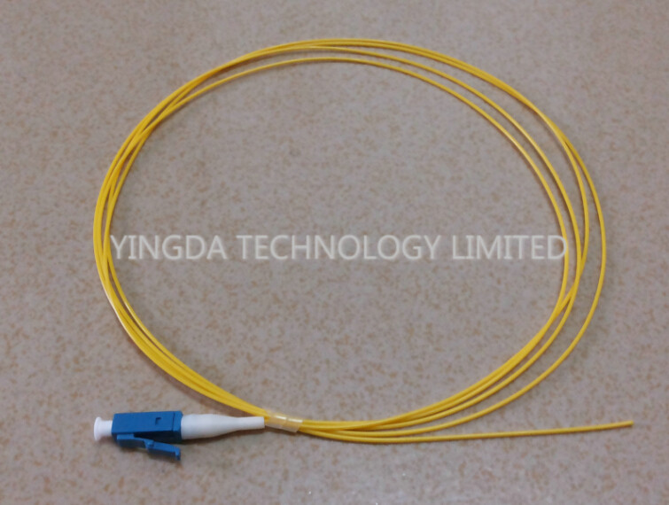 LC SM LSZH Optical Fiber Pigtail 900um White 1.5M UPC Polish , Single ...
