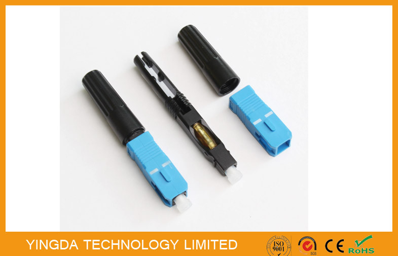 Quick Assembly Connector SC , Field Installation Connector Blue For ...