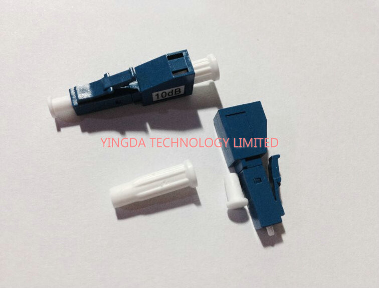 Single Mode Female To Male Fiber Optic Attenuator 15dB , LC Build Out ...
