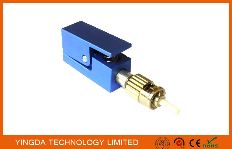 Blue Fiber Test ST / PC Bare Fiber Optic Adapter , ST Fiber Adapter ...