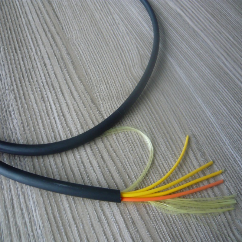 Outdoor CATV Base Station Patch Cord FTTH Drop Cable 7.0mm PE Sheath ...