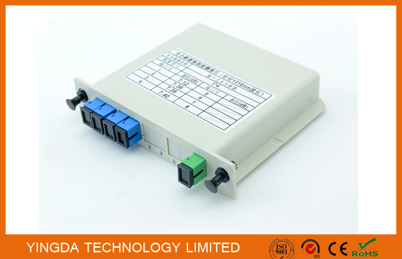 Fiber Optic PLC EPON Splitter 1x4 In LGX Box , G657A1, G652D Corning ...