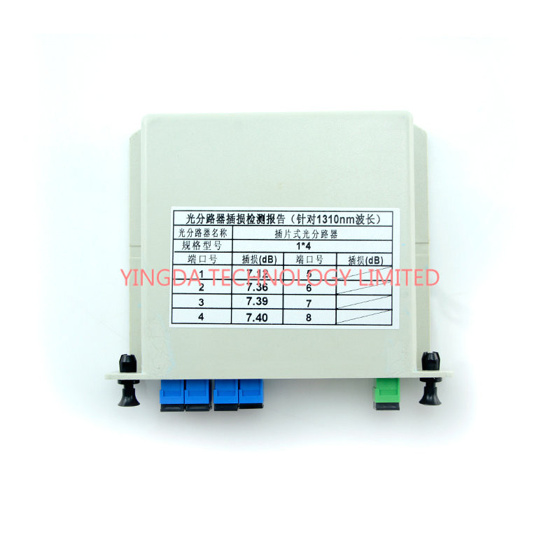 Fiber Optic PLC EPON Splitter 1x4 In LGX Box , G657A1, G652D Corning ...