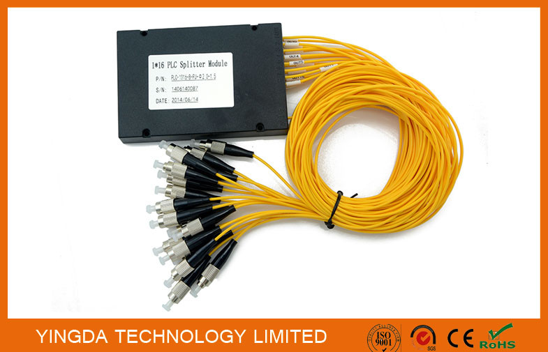 High Precise FTTH Network Passive Optical Splitter Module FC UPC SM 2.0mm