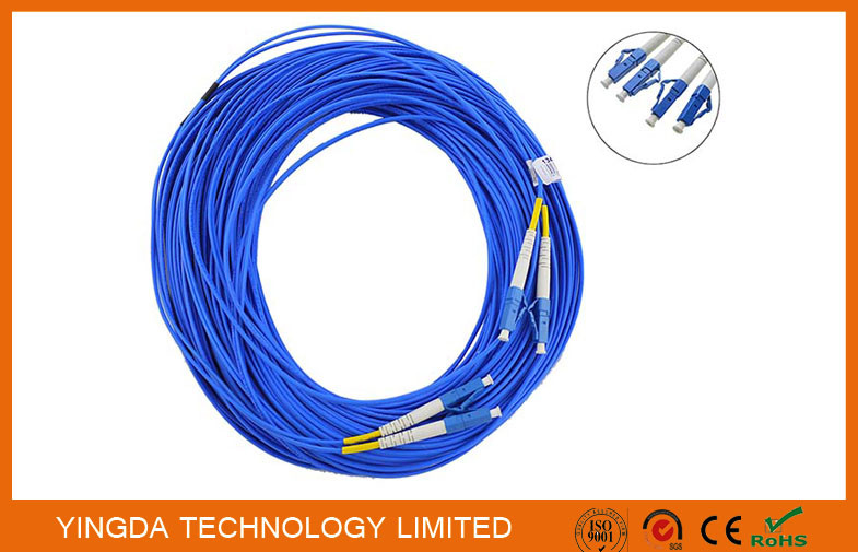 Duplex Fiber Optic LC - LC Single mode Patch Cord , Fiber Patch Cable ...