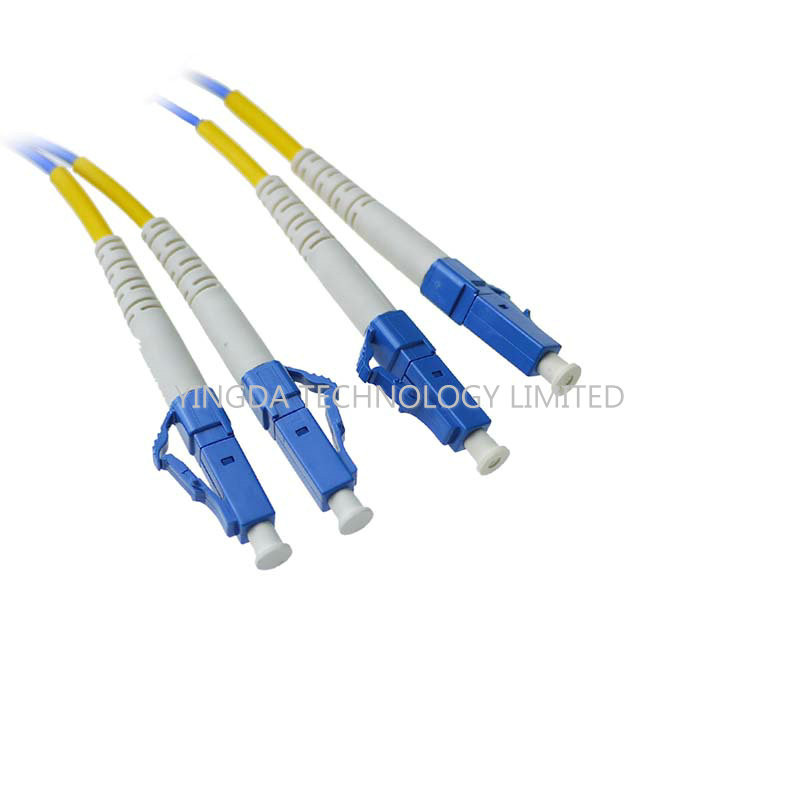 Duplex Fiber Optic LC - LC Single mode Patch Cord , Fiber Patch Cable ...