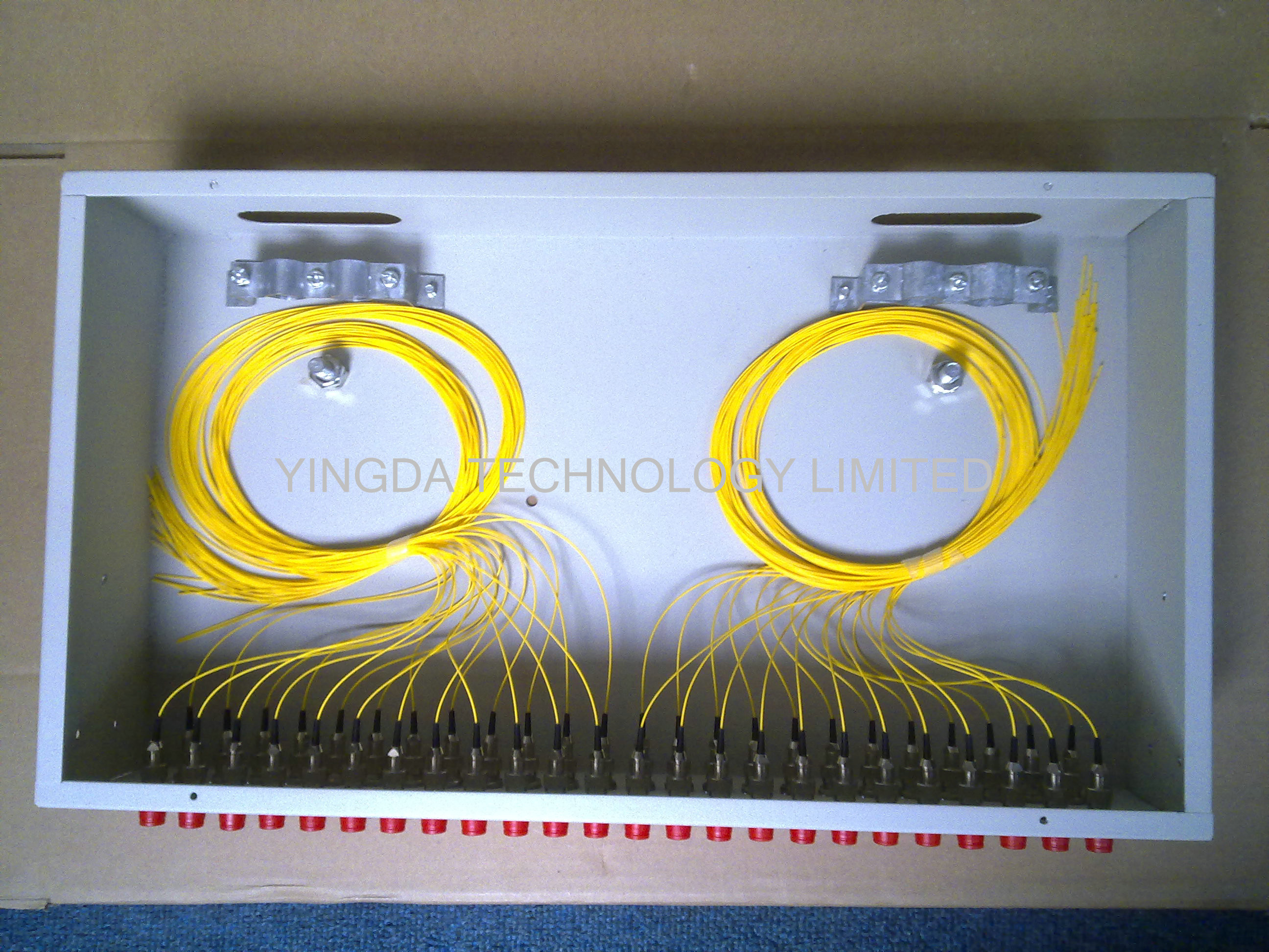 2U Rack Patch Panel Metal FC ST , 48 Ports Fiber Optic Patch Panel 19 ...