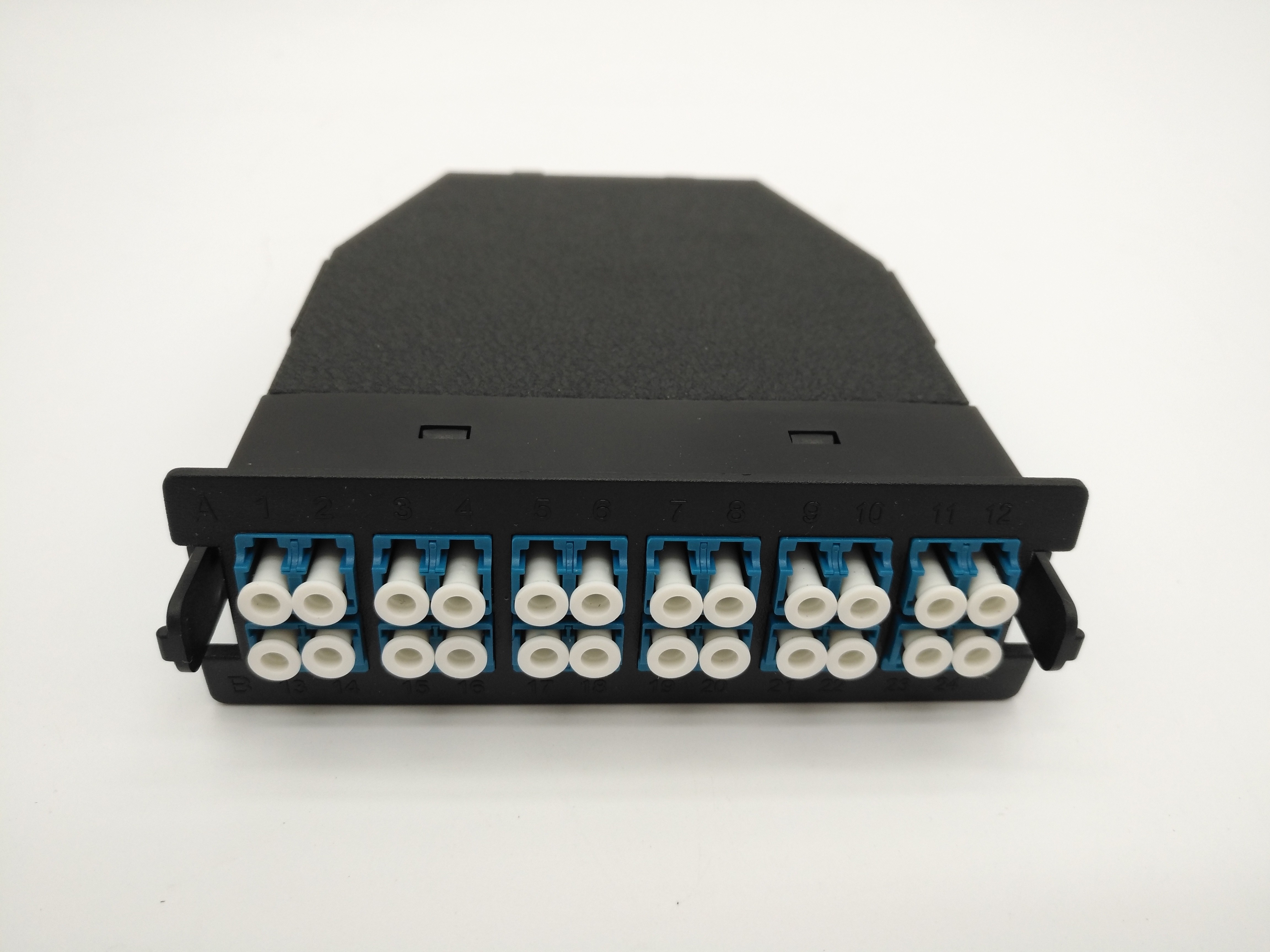 96 Cores 1U MPO Patch Panel Enclosure 4 bays wide 24 LC ports MTP ...