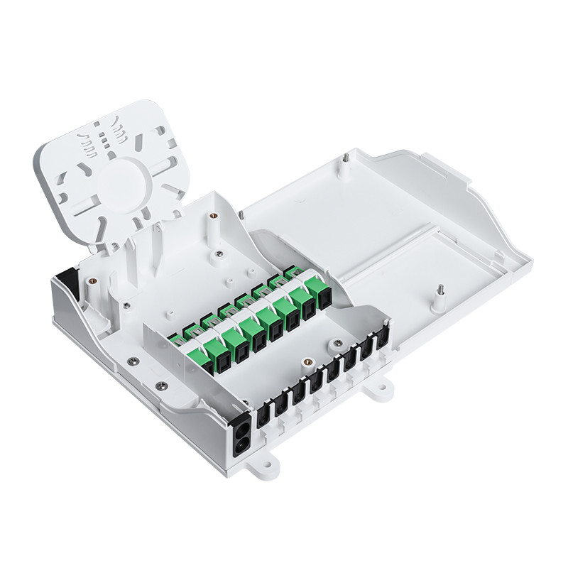 NAP Indoor Fiber Optic Termination Box with 1x8 Splitter White FTTH SC ...