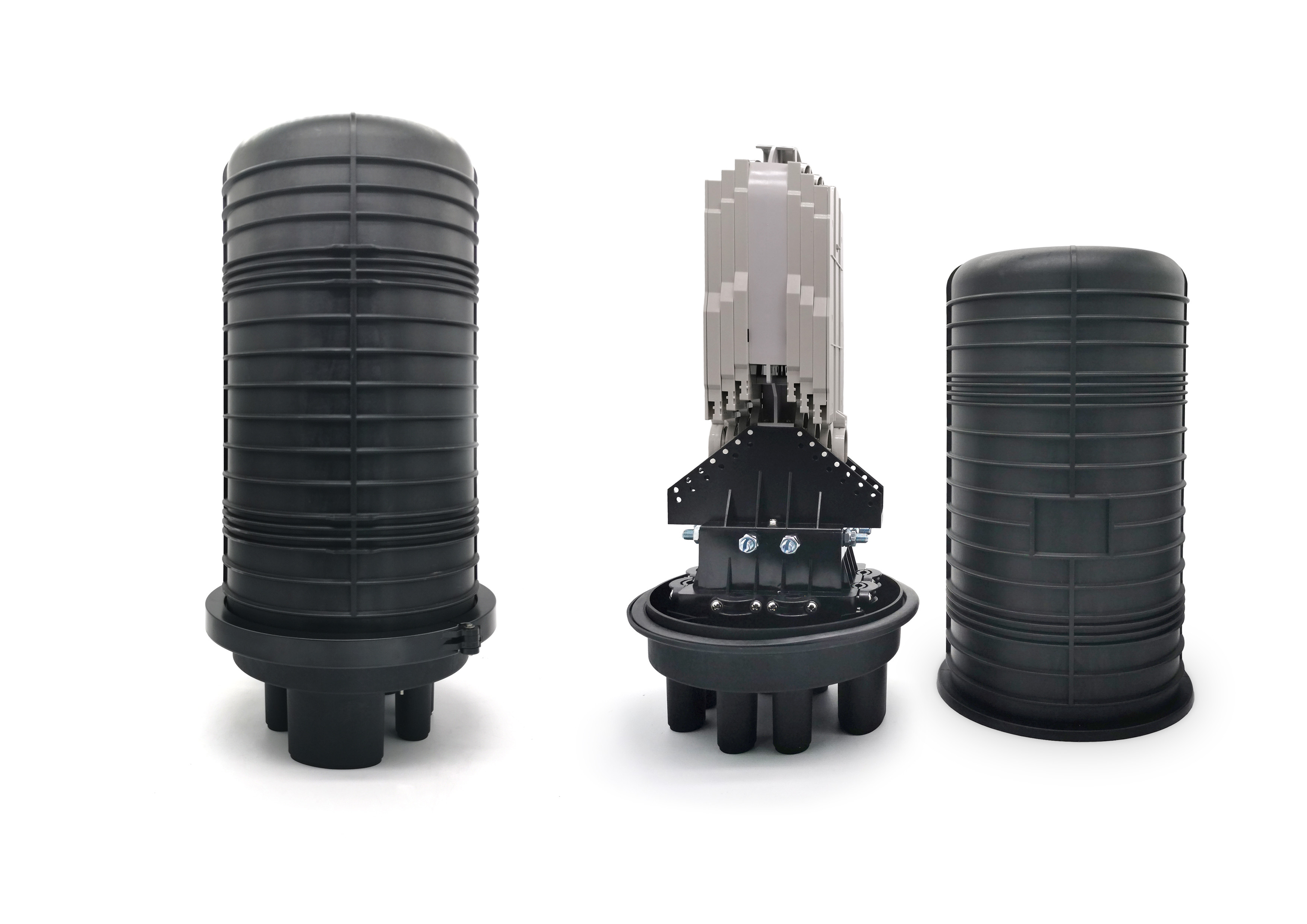 288 Cores Dome Fiber Optic Fusion Splice Closure Box 1Oval 6 Round ...