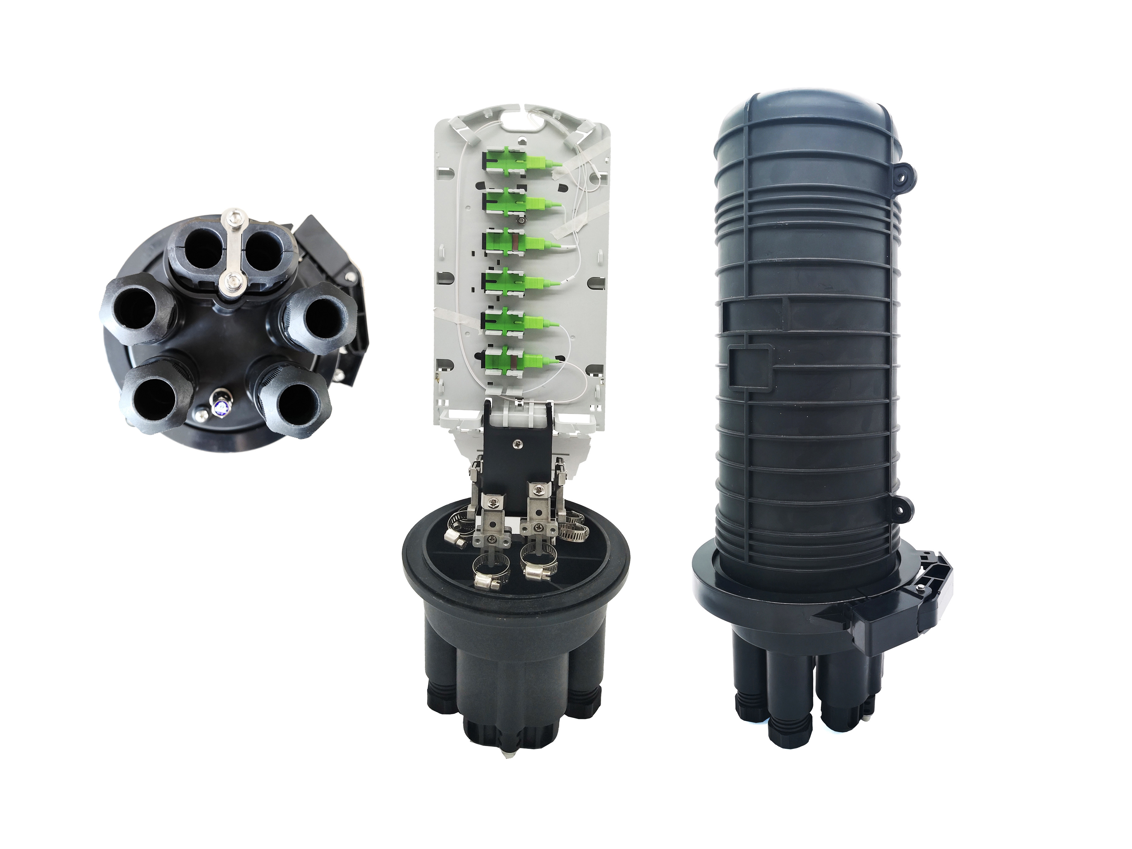 FTTH Optical Splitter 1x16 1x8 1x4 Distribution Splice Closure 96 Cores ...