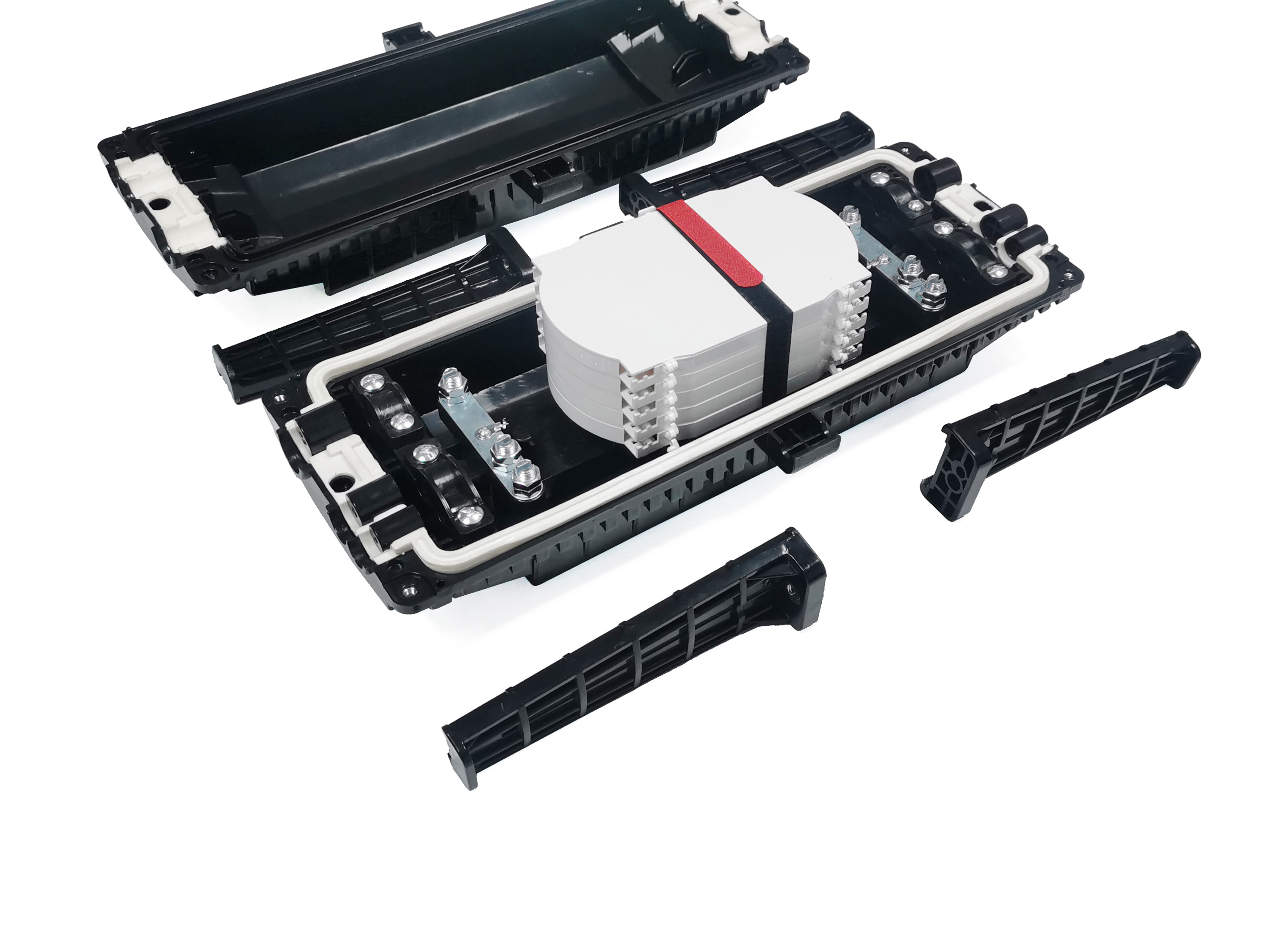 144 Cores 3 In 3 Out IP68 Inline Fiber Optic Joint Closure Underground ...